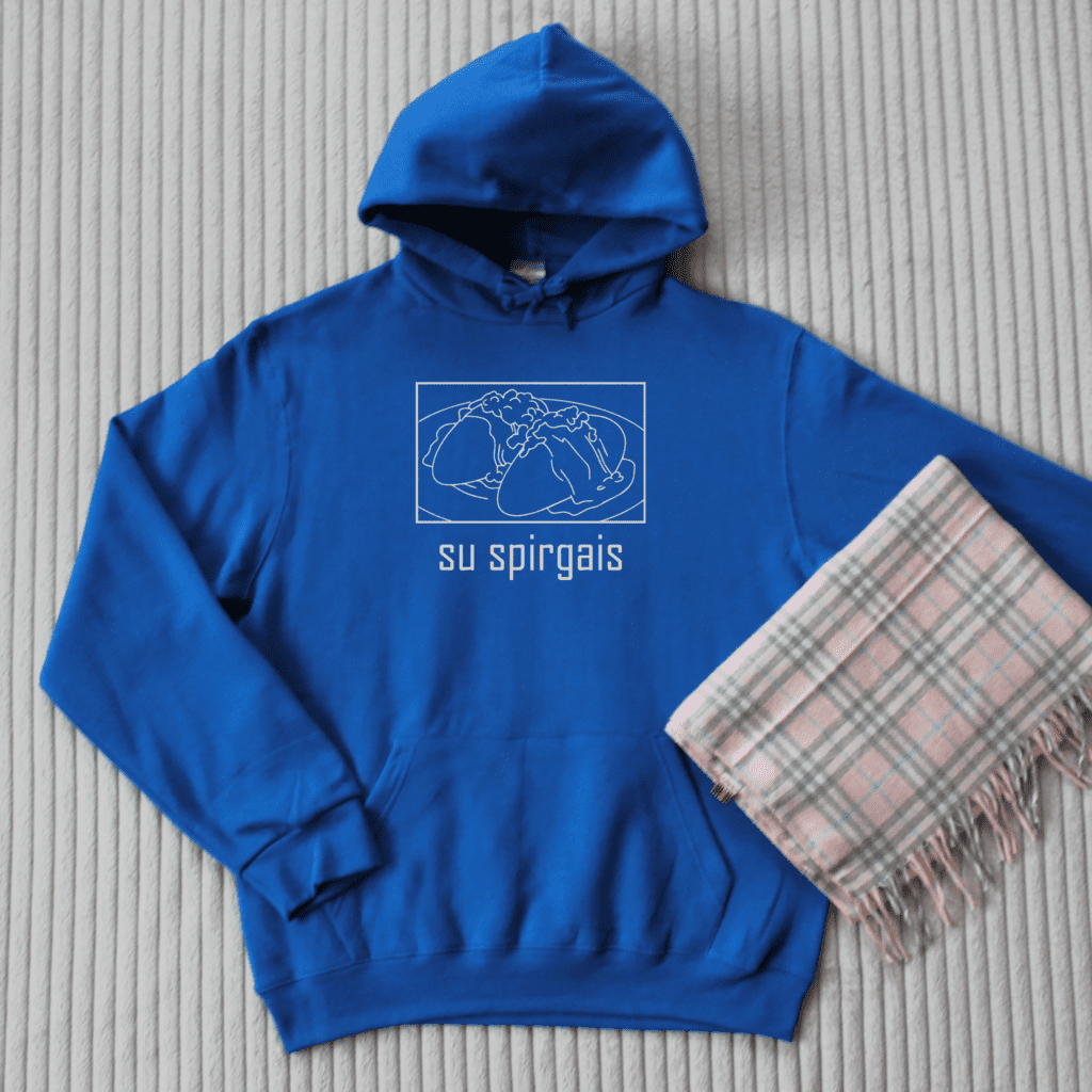 Cepelinai su spirgais – džemperis | Drāpanas